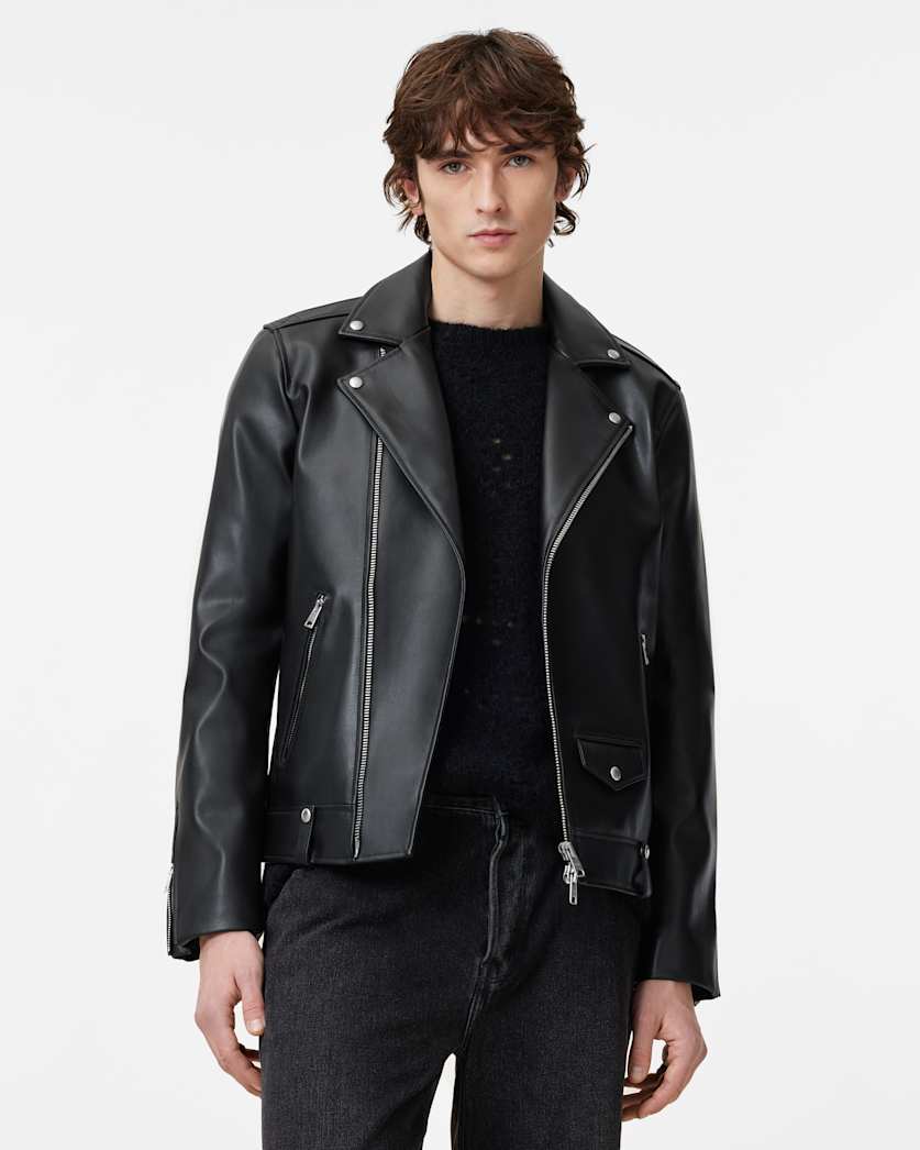 Milo Desserto® Biker Jacket Black | ALLSAINTS